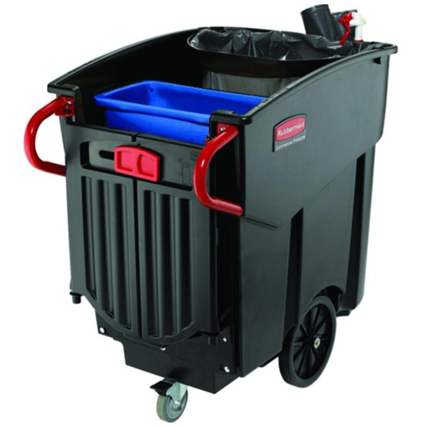 Rubbermaid Executive Series Mega Brute Mobile Collector 450L Black - Impact