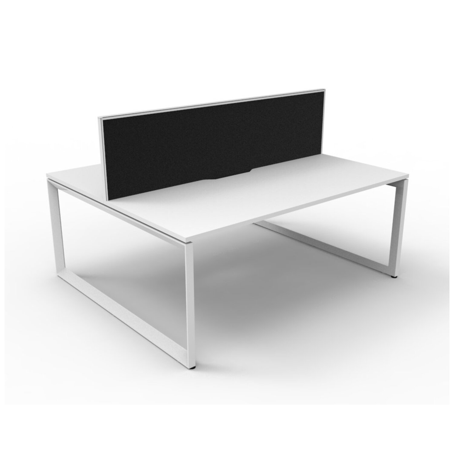 Deluxe Rapid Infinity 2 Person Double Sided Workstation-With Screen ...