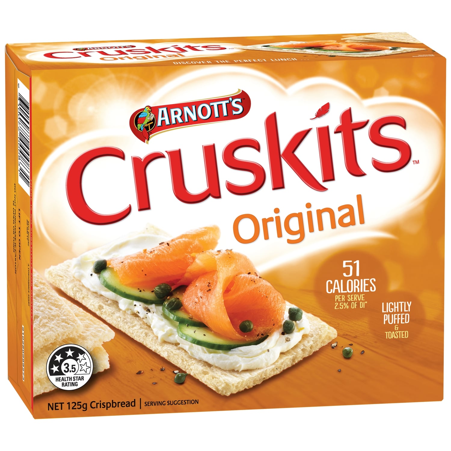 Arnotts Cruskits Crispbread Original 125g - Impact