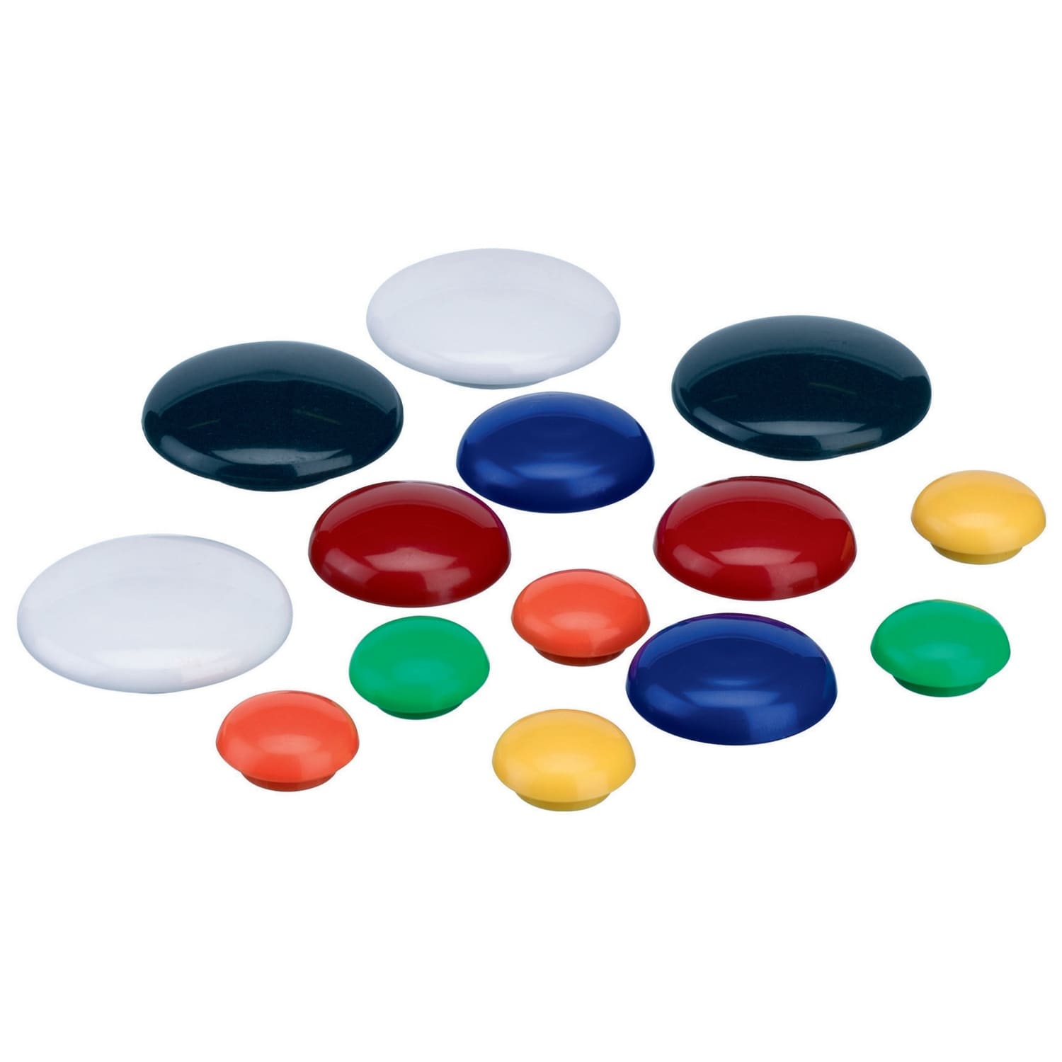 Quartet Magnet Buttons 30mm Blue Pack of 10 - Impact