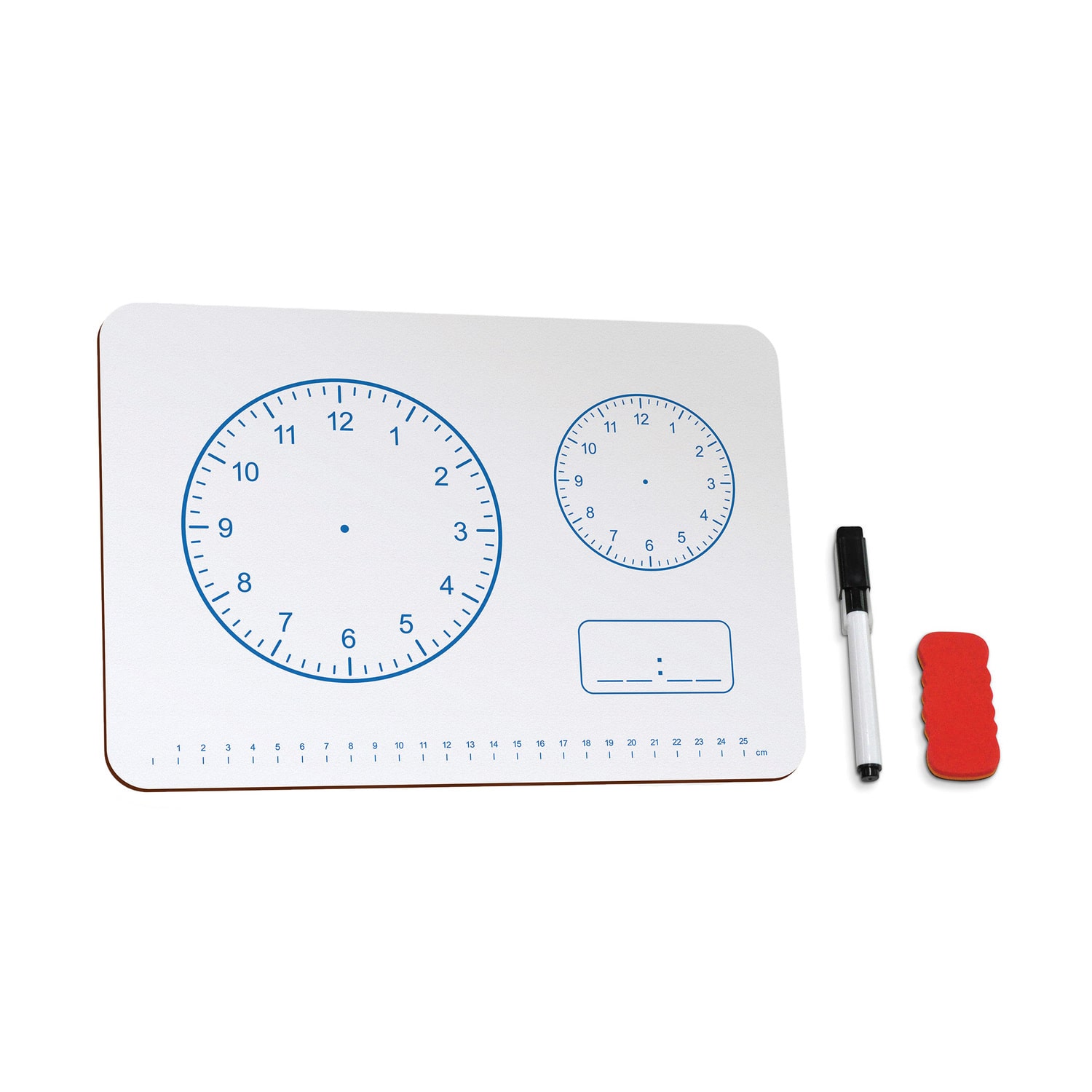 JPM Educational Whiteboard Clock - A4 - Impact