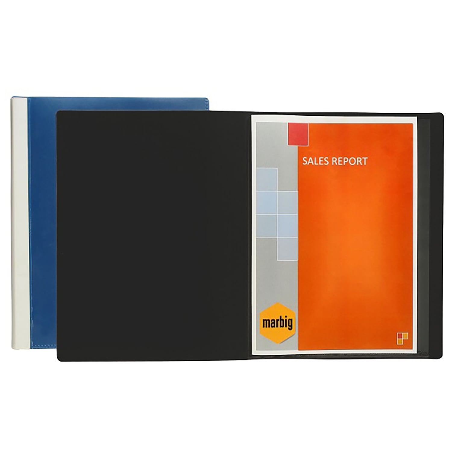 Marbig Clearview Non-Refillable Display Book 76 Pocket Black - Impact