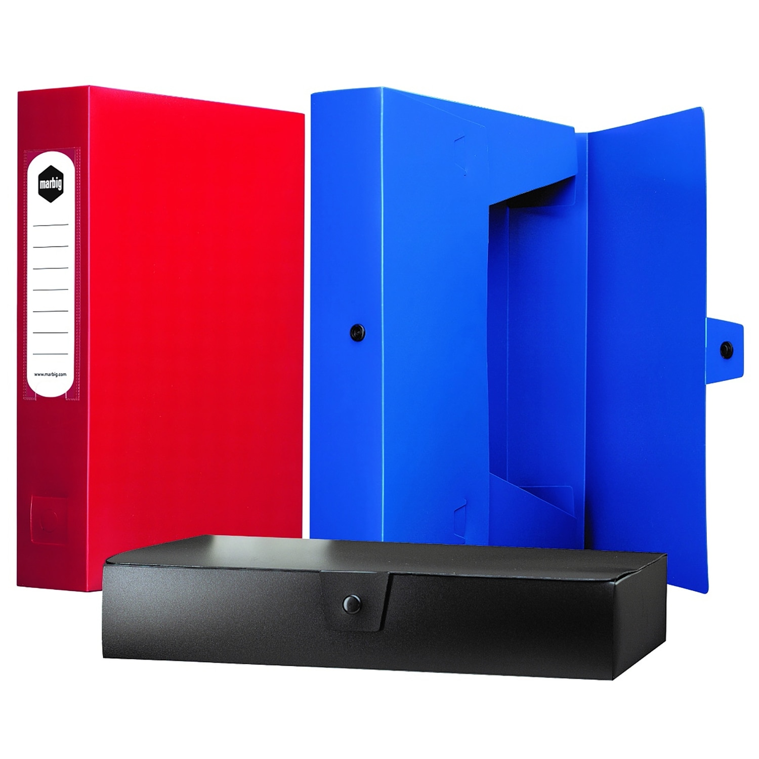 Marbig Box File A4 60mm Blue - Impact