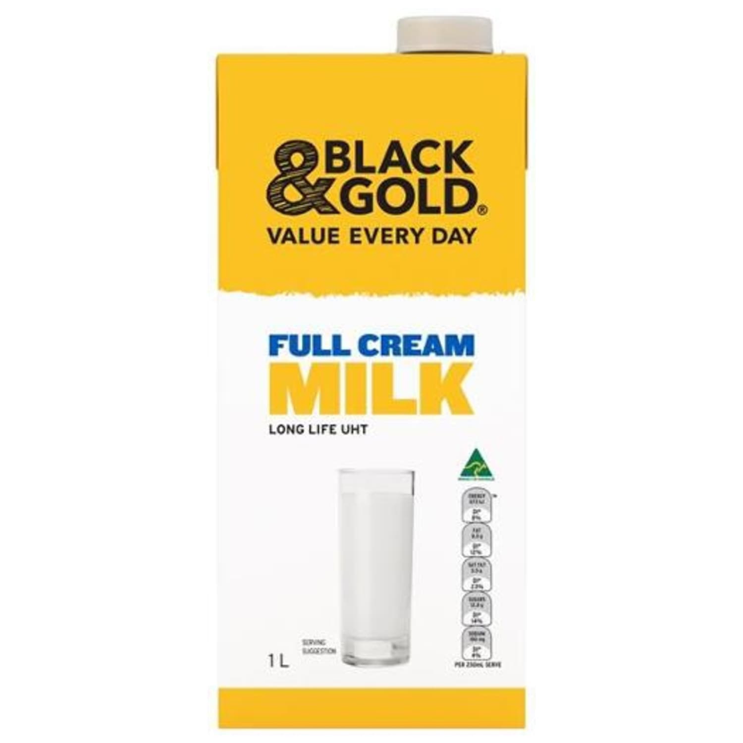 Black & Gold Milk Long Life 1l UHT Milk (Min 6 Buy) - Impact