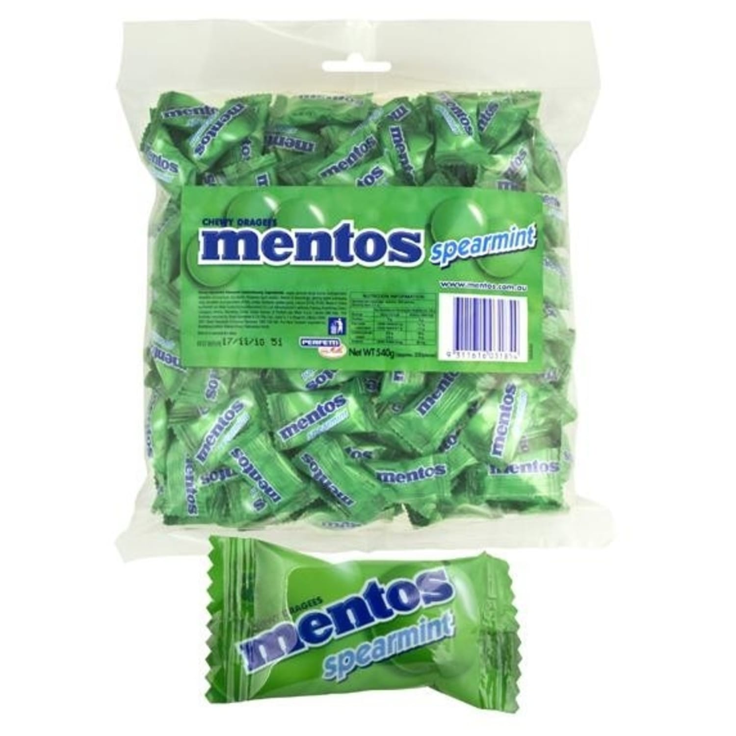 Mentos Spearmint Candy 540g - Impact
