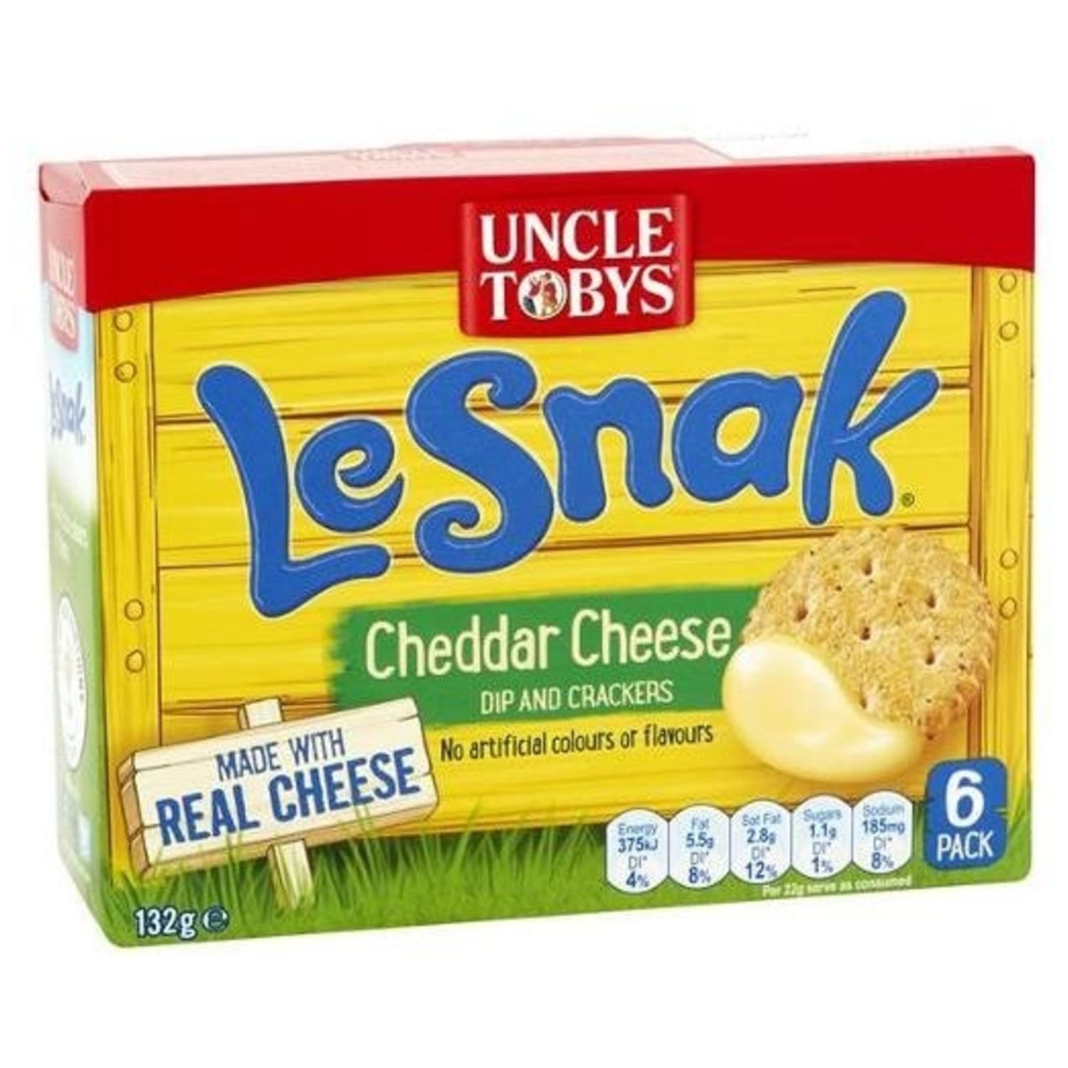 Uncle Tobys Le Snack Natural Cheese 132g 6 Pack - Impact