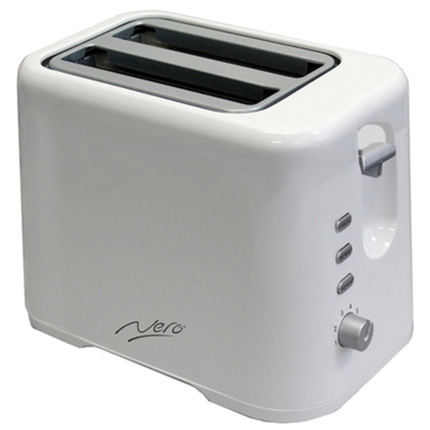 Nero Toaster 746042 2 Slice Glossy White - Impact