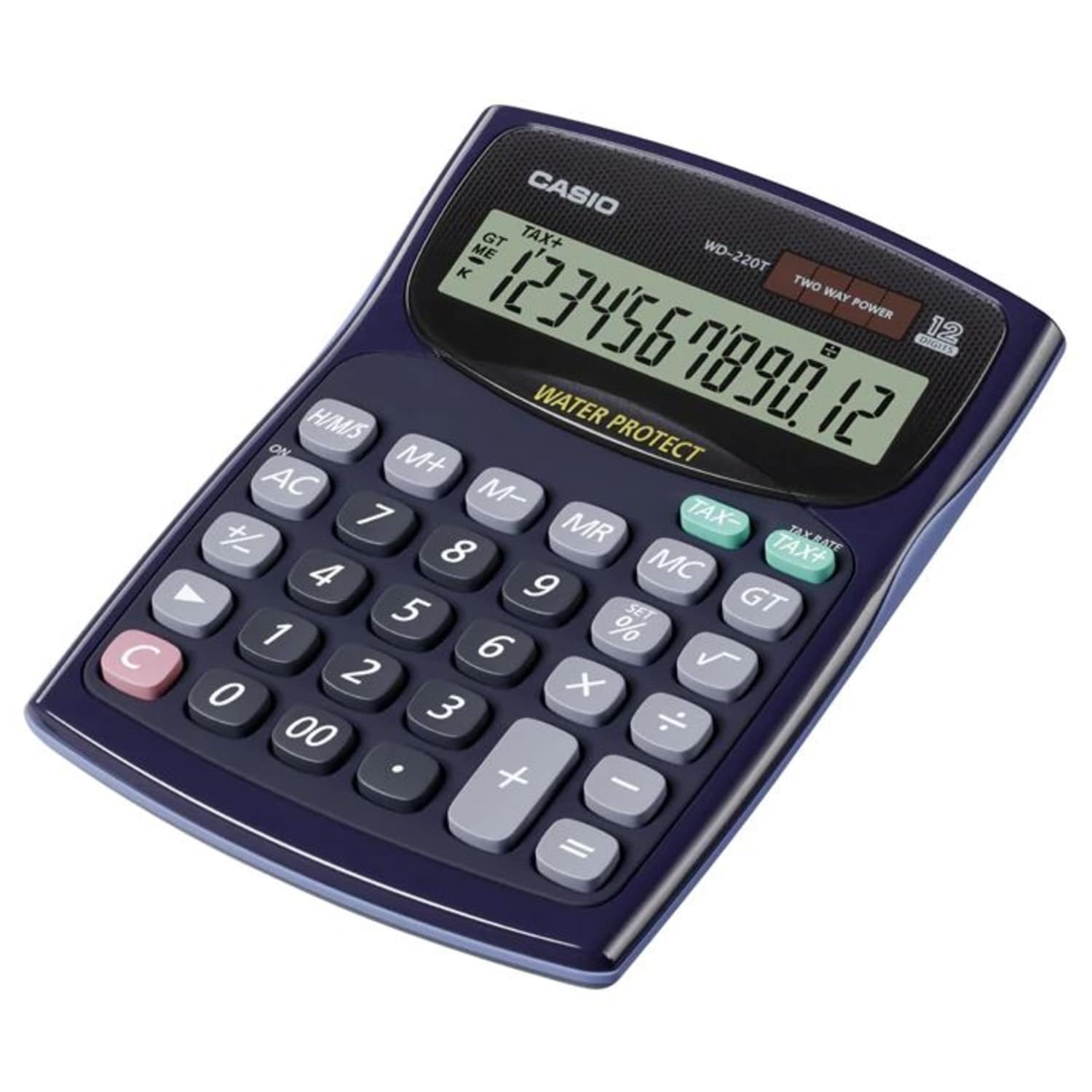 Casio WD-220MS 12 Digit Waterproof Calculator - Impact