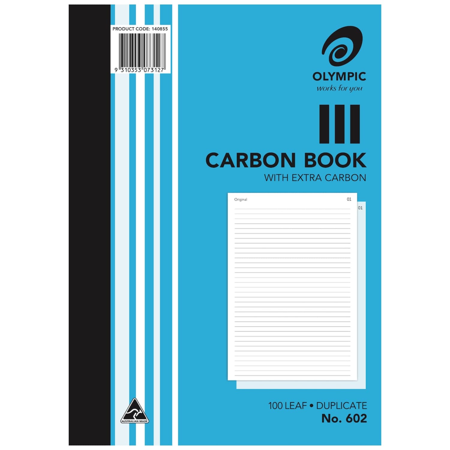 Olympic 602 Carbon Book Duplicate A4 100 Leaf - Impact