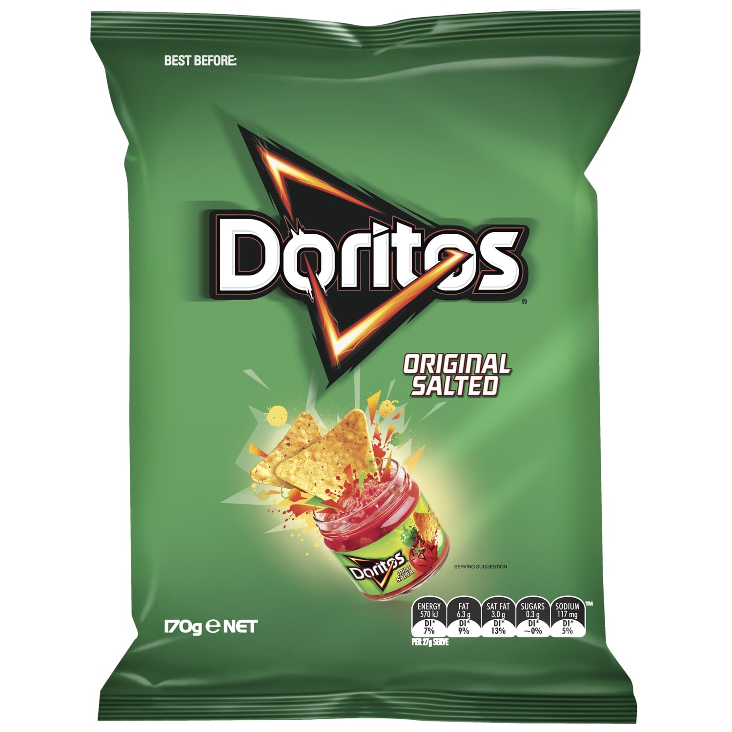 Chips Doritos Original Salted Corn Chips 170g - Impact