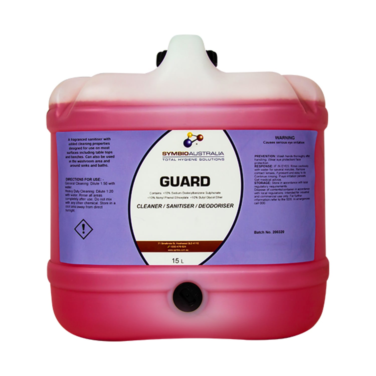 Guard Commercial Grade Disinfectant - 15L - Impact