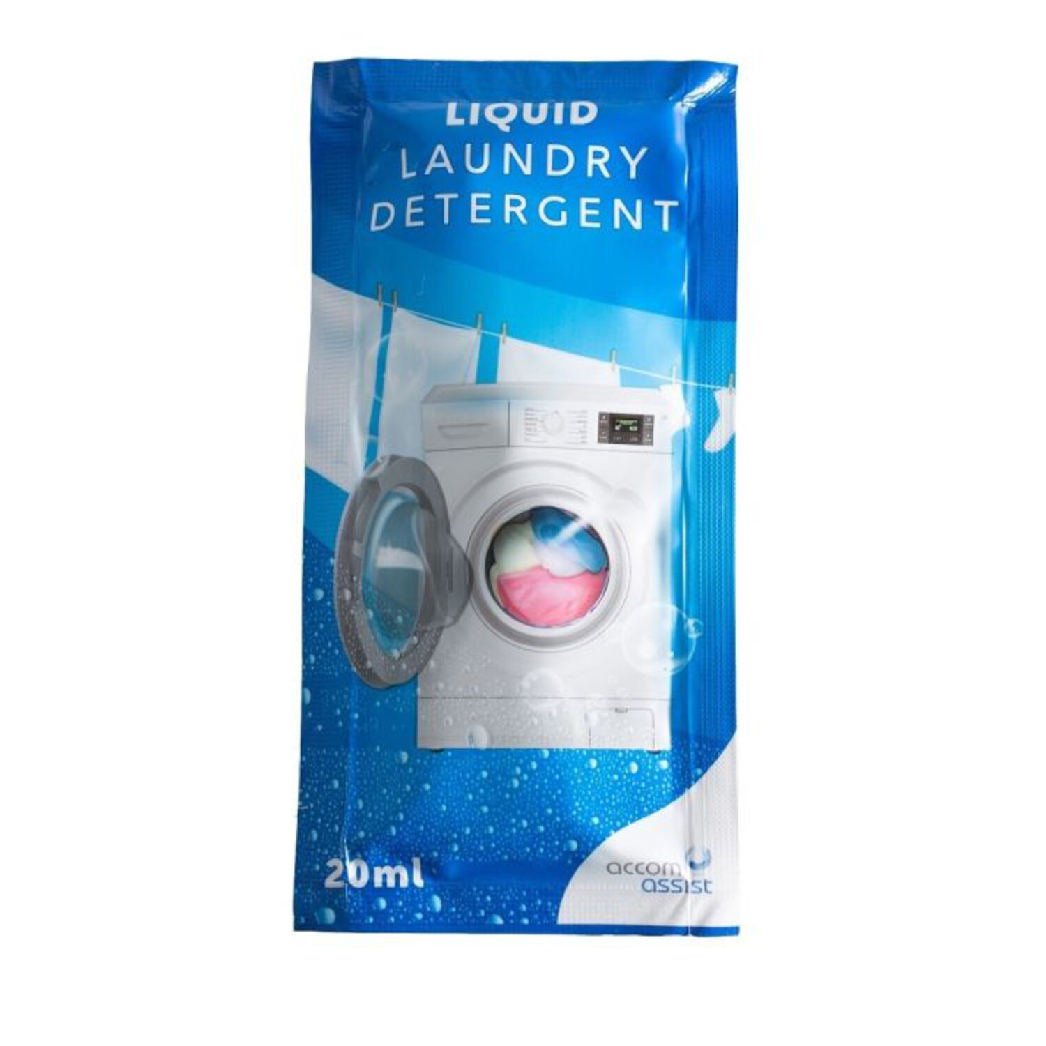 Accom Assist Laundry Detergent Liquid Sachet - 500 x 20ml - Impact
