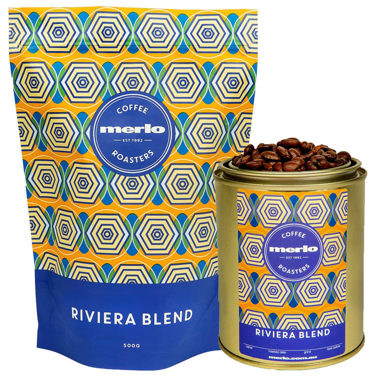 Merlo Riviera Blend Ground Coffee 1kg Bag - Impact