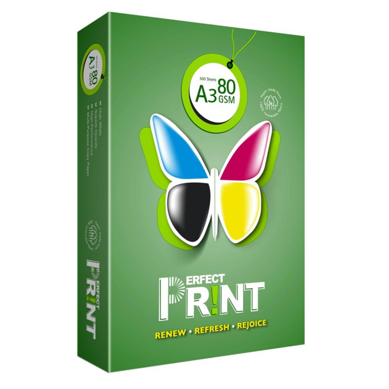 Perfect Print A3 White Copy Paper 80gsm Ream of 500 sheets - Impact