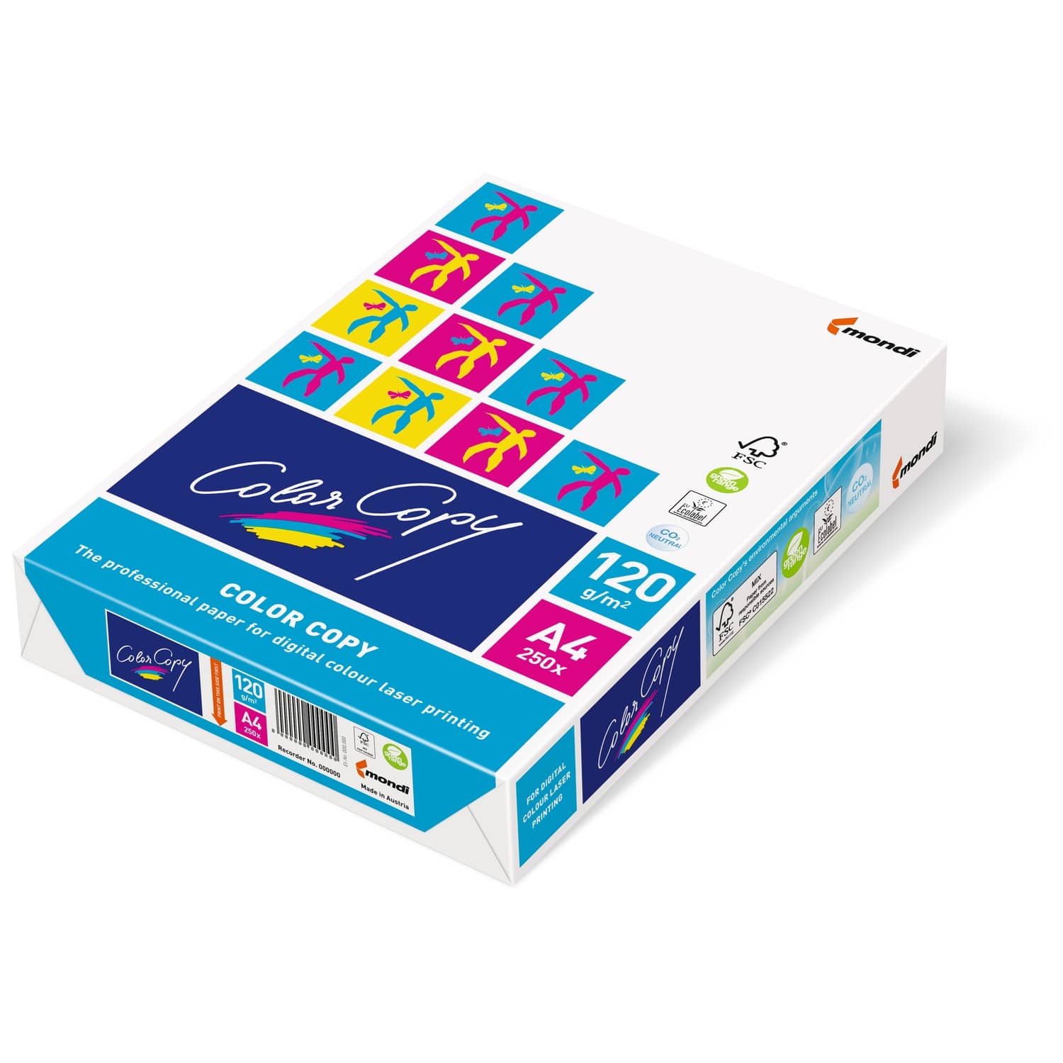 Color Copy Paper A4 120gsm White Ream of 250 sheets - Impact