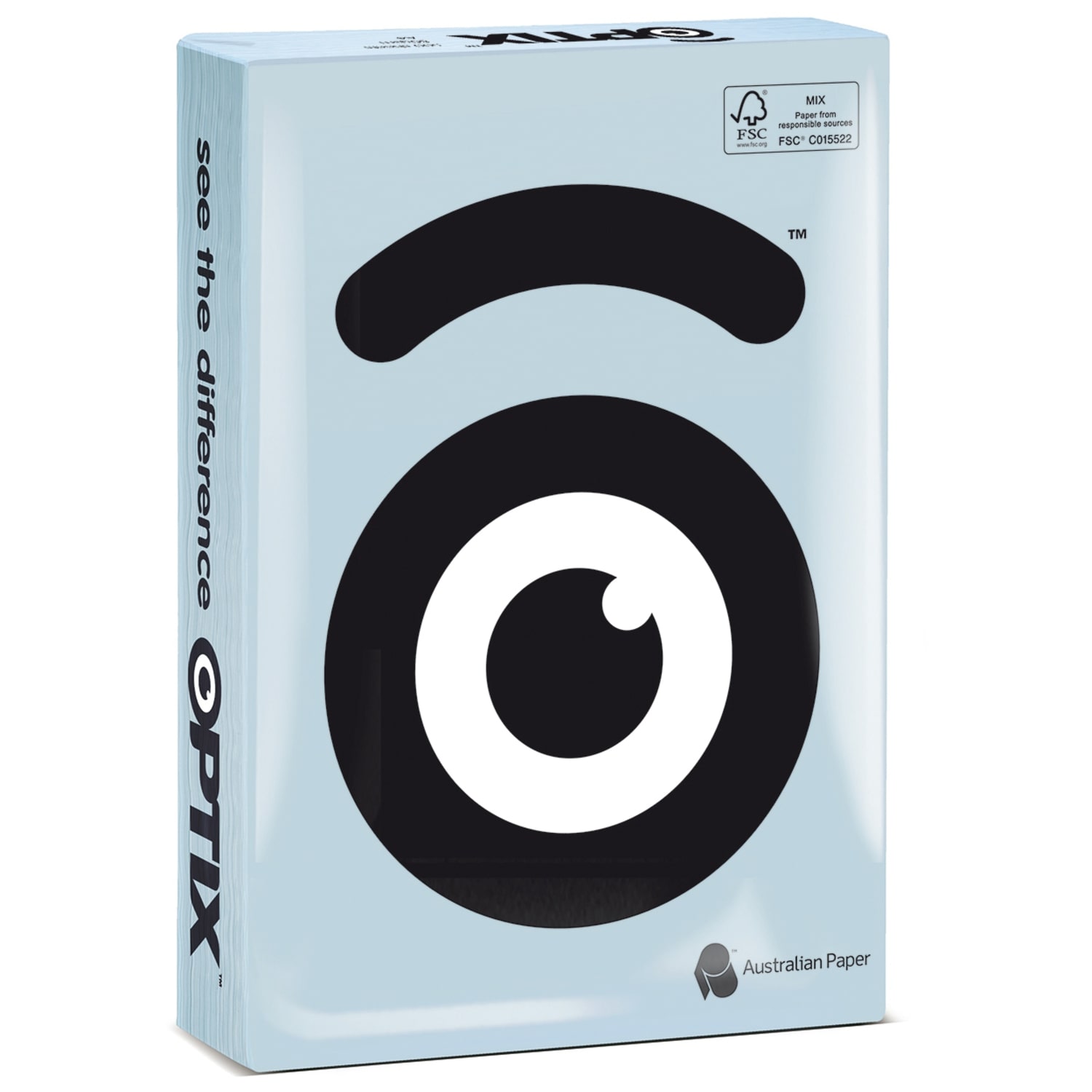 Optix Colour Copy Paper A4 80gsm Viza Blue Ream of 500 sheets - Impact