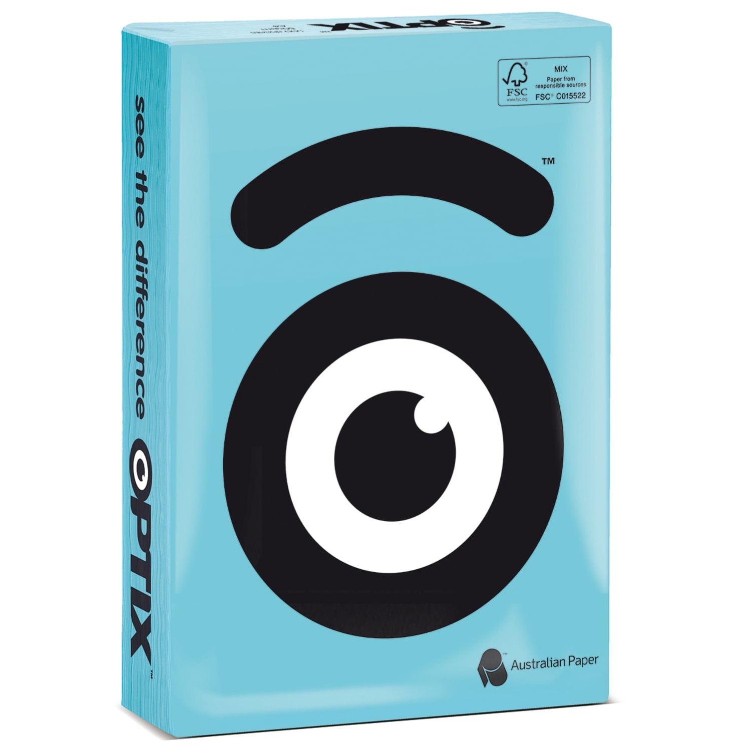 Optix Colour Copy Paper A4 80gsm Inga Turquoise Ream of 500 sheets - Impact