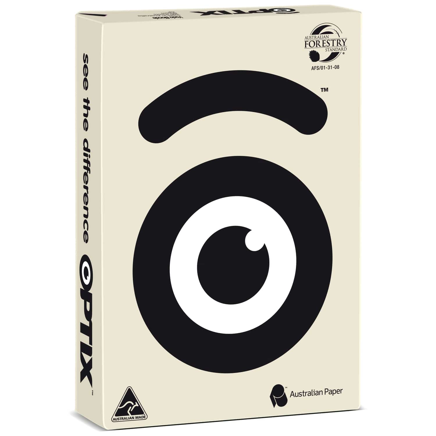 Optix Colour Copy Paper A4 80gsm Vada Blonde Ream of 500 sheets - Impact