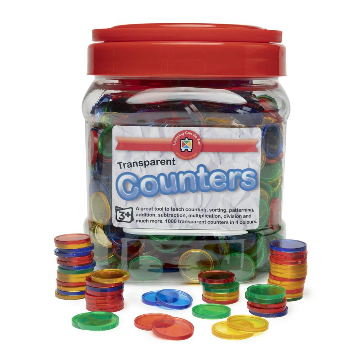 Transparent Counters - Jar of 1000 - Impact