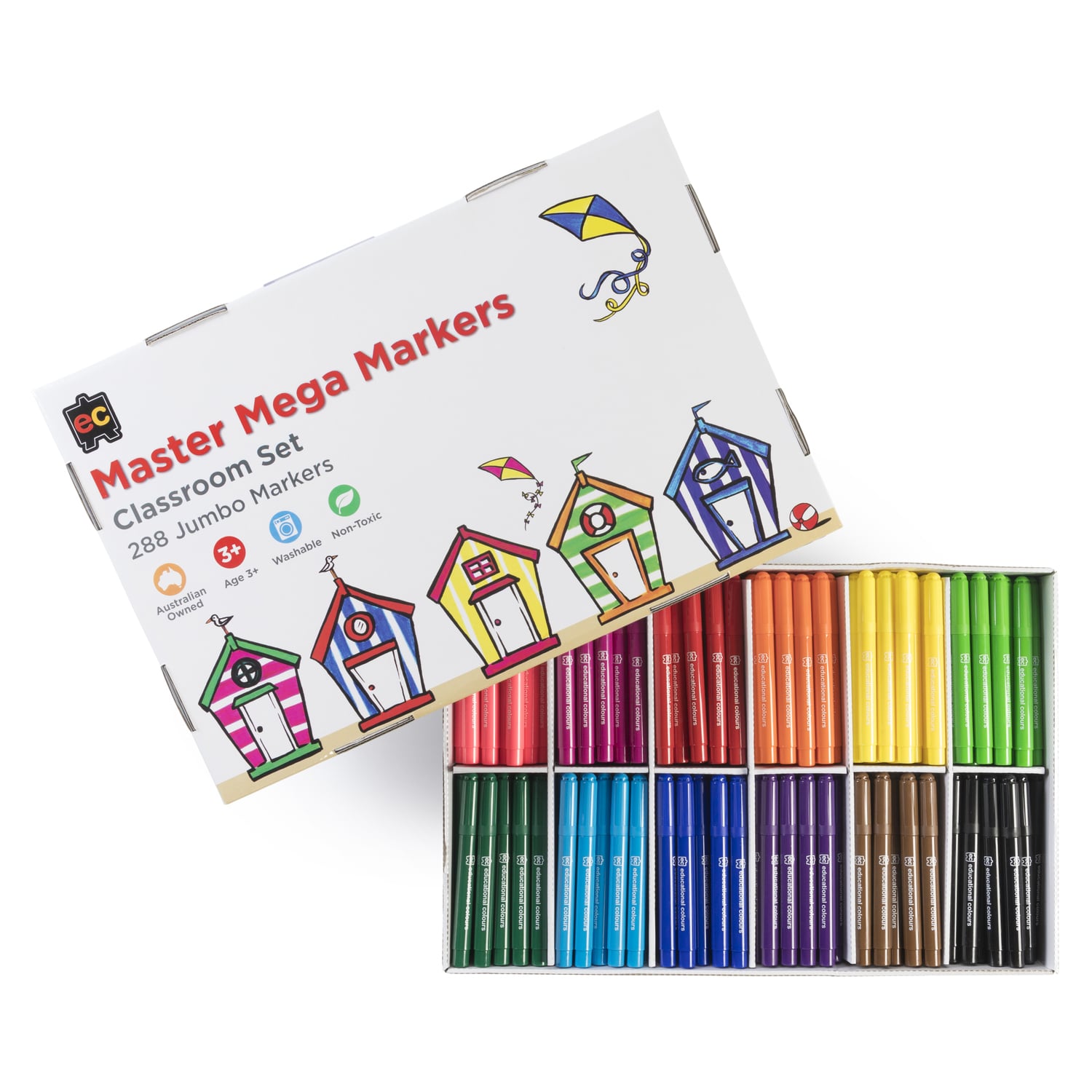 EC Master Mega Markers Box of 288 - Impact