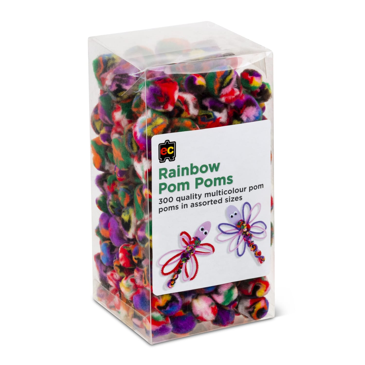EC Pom Poms Rainbow Packet 300 - Impact