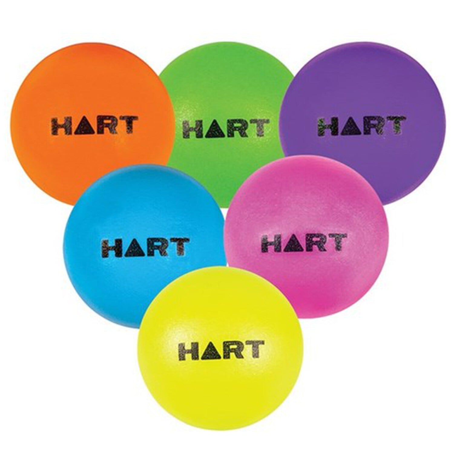 Hart Fluro Foam Balls 15Cm - Set Of 6 - Impact