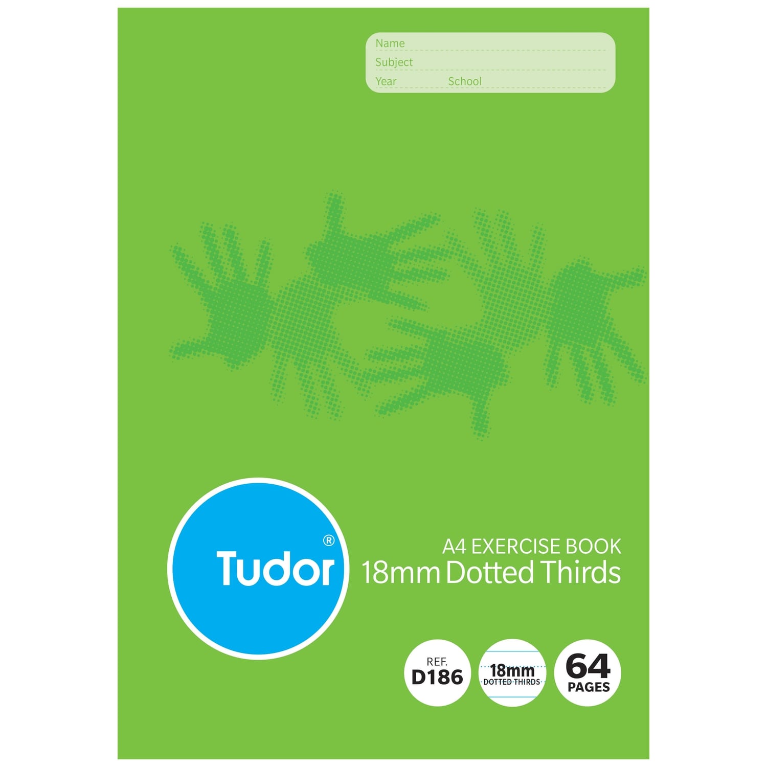 Exercise Book A4 64 Page 18mm Dotted Thirds - Impact