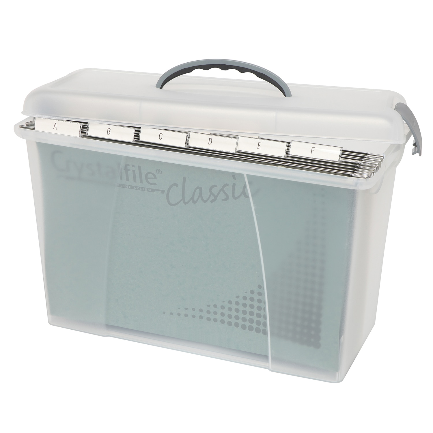 Carry Case Twinlock Crystalfile Clear With Clear Lid 18Ltr - Impact