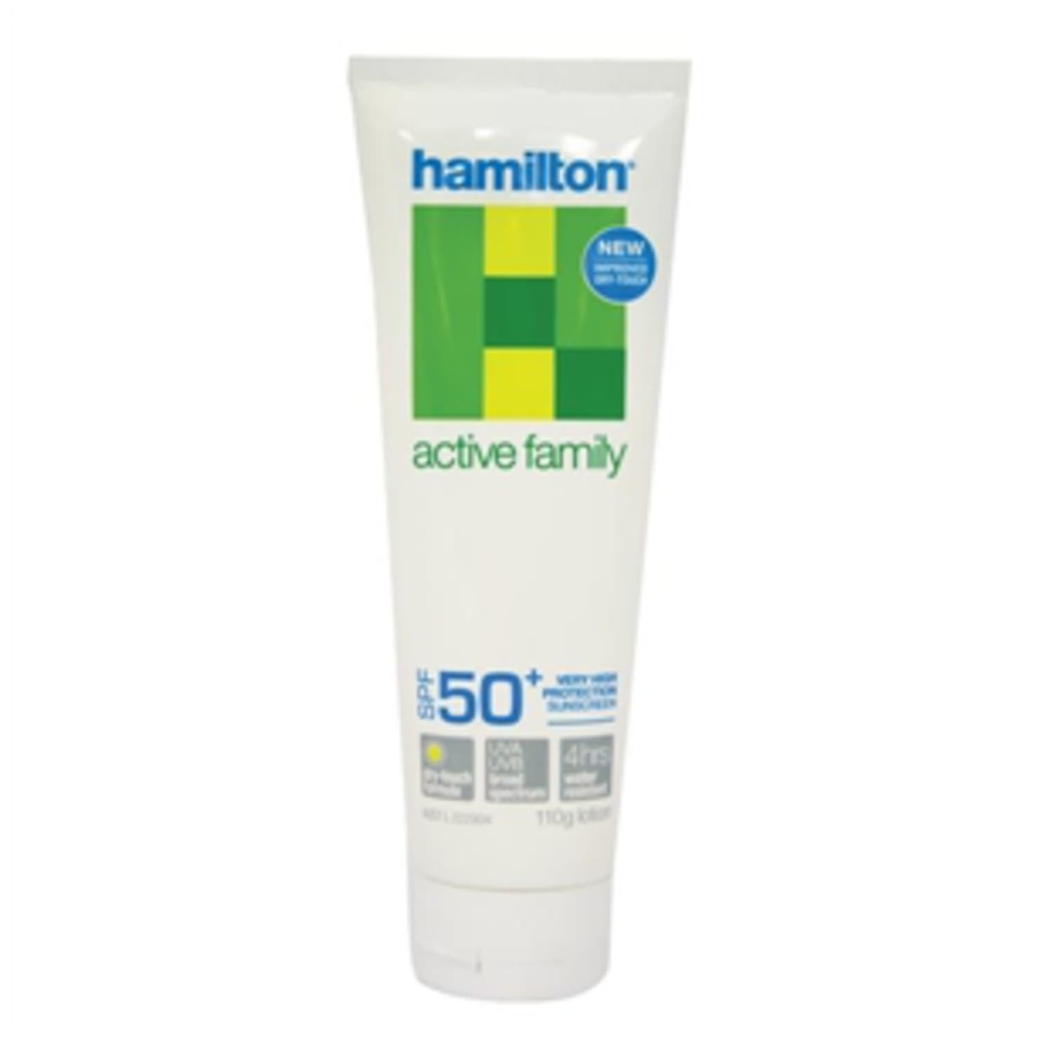Hamilton Sunscreen 7223 Active Family SPF50+ 110gm Lotion - Impact