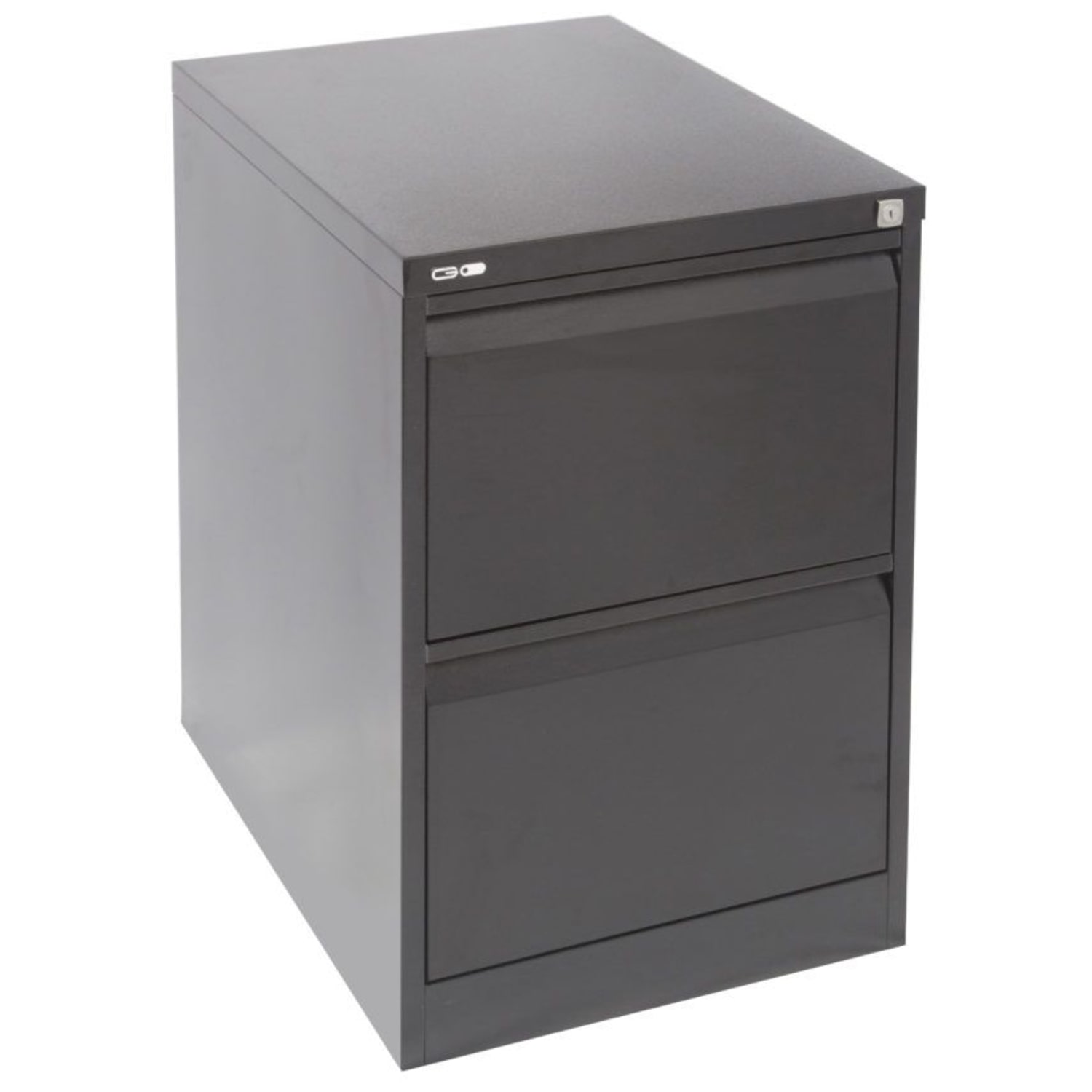 GO Vertical Filing Cabinet 2 Drawer Graphite Ripple - Impact