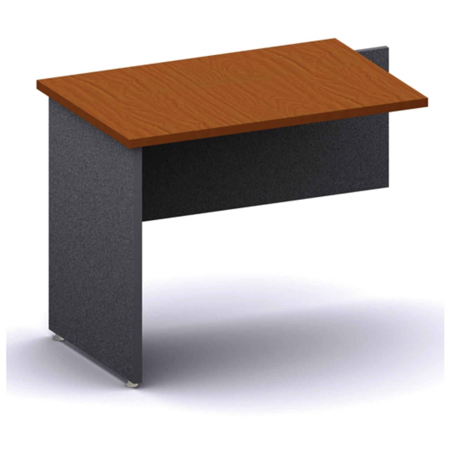 Rapid Worker Fixed Desk Return 900W x 600D x 730H Cherry/Ironstone - Impact