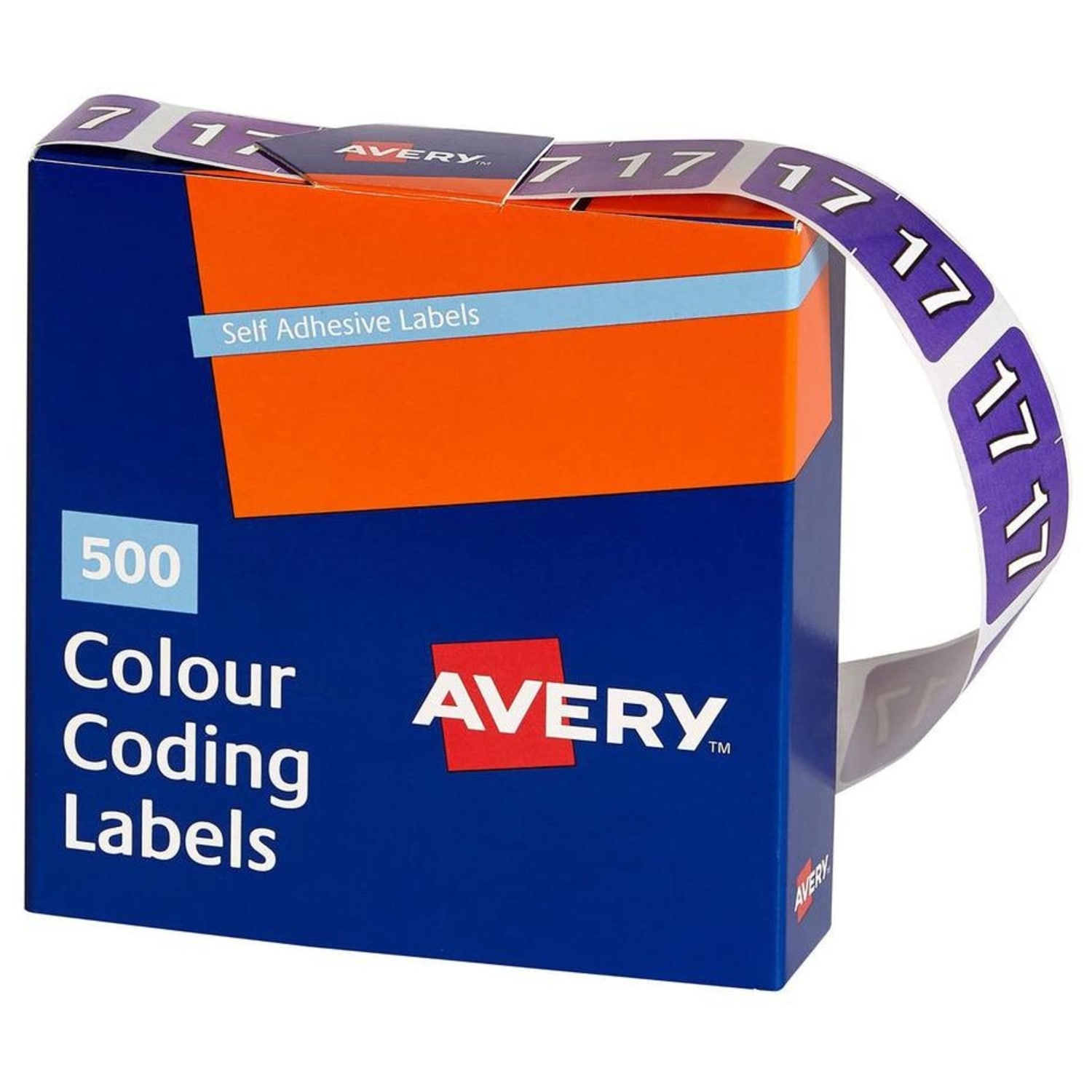 Avery 17 Side Tab Colour Coding Labels for Lateral Filing 25 x 38 mm ...