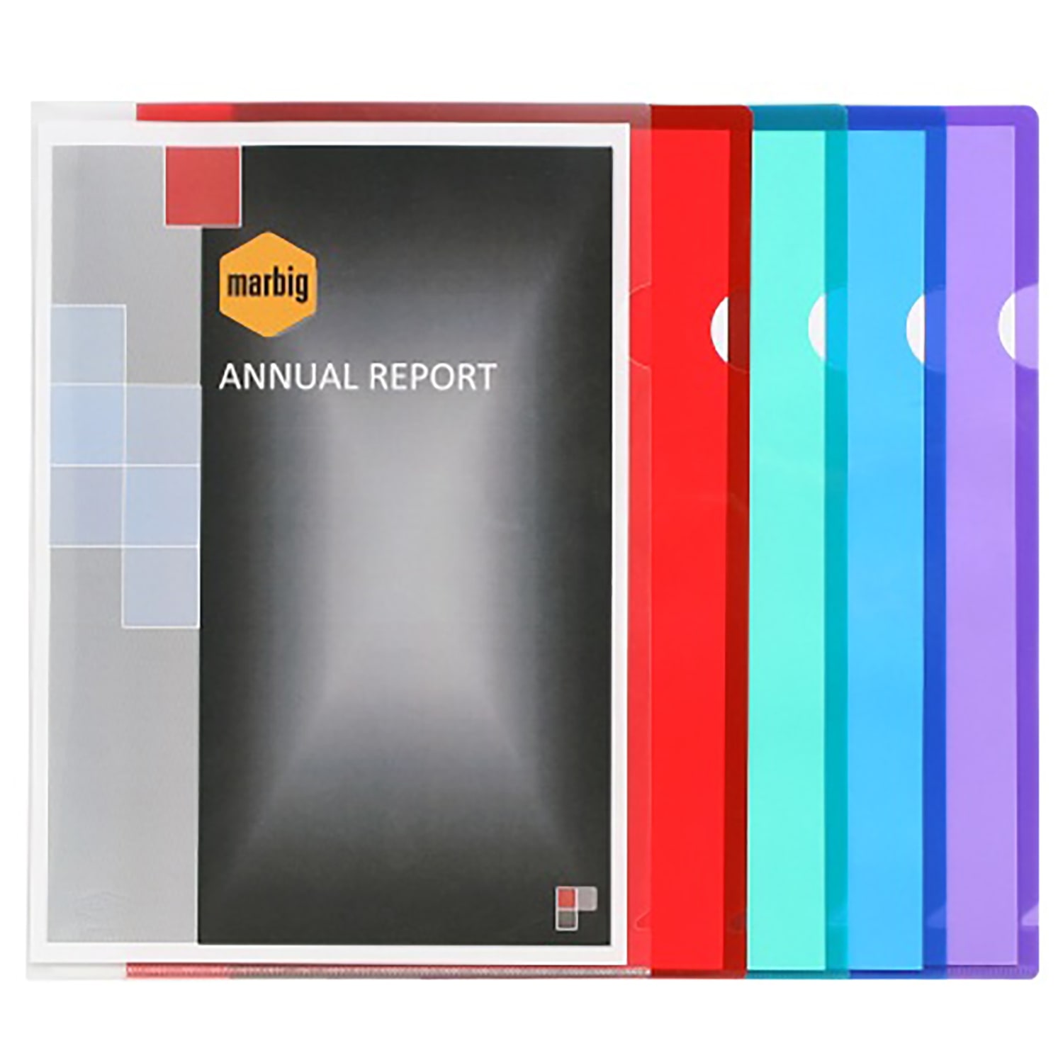 Marbig Letter File A4 Ultra Assorted Pack of 10 - Impact