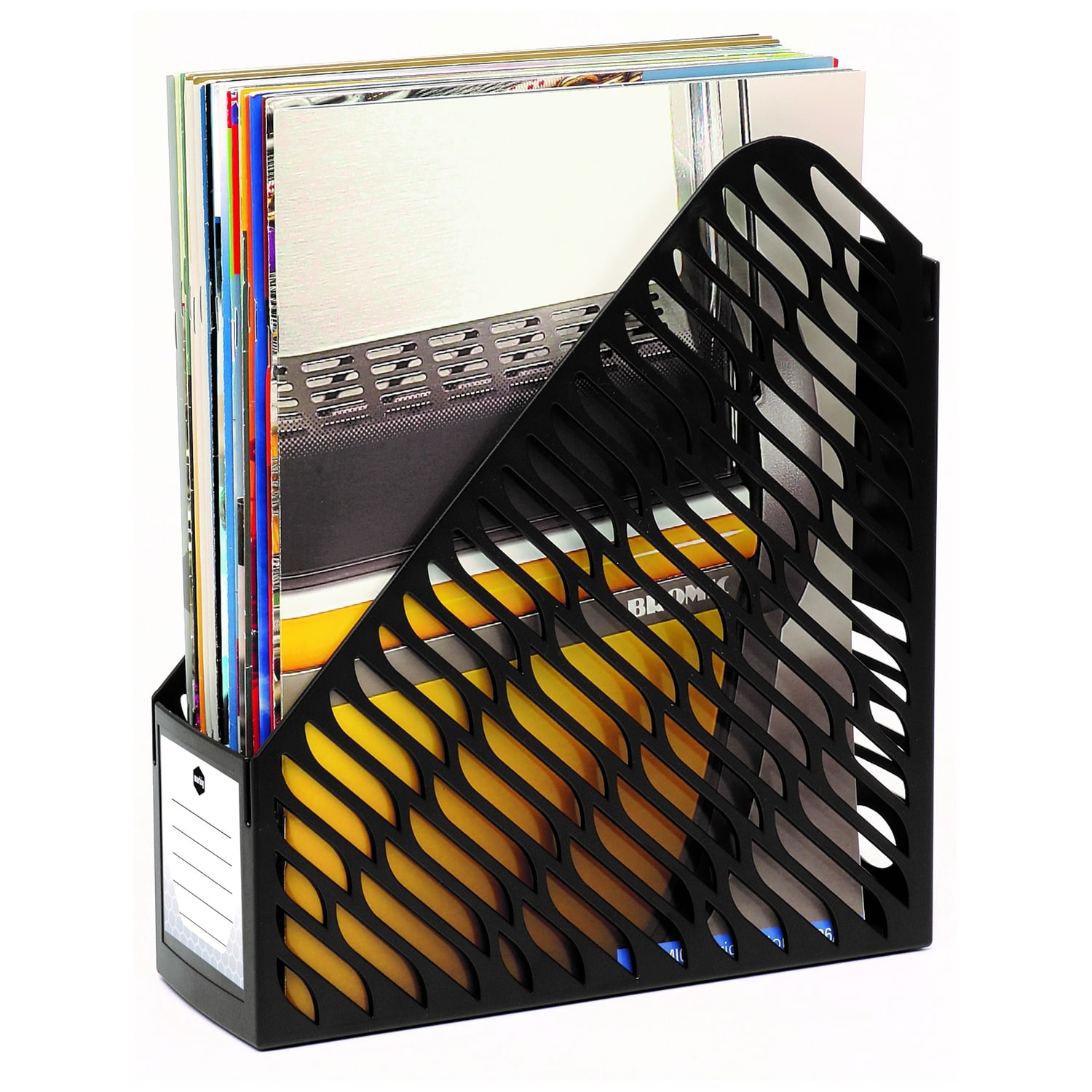 Marbig Magazine Rack Twin Pack Black - Impact