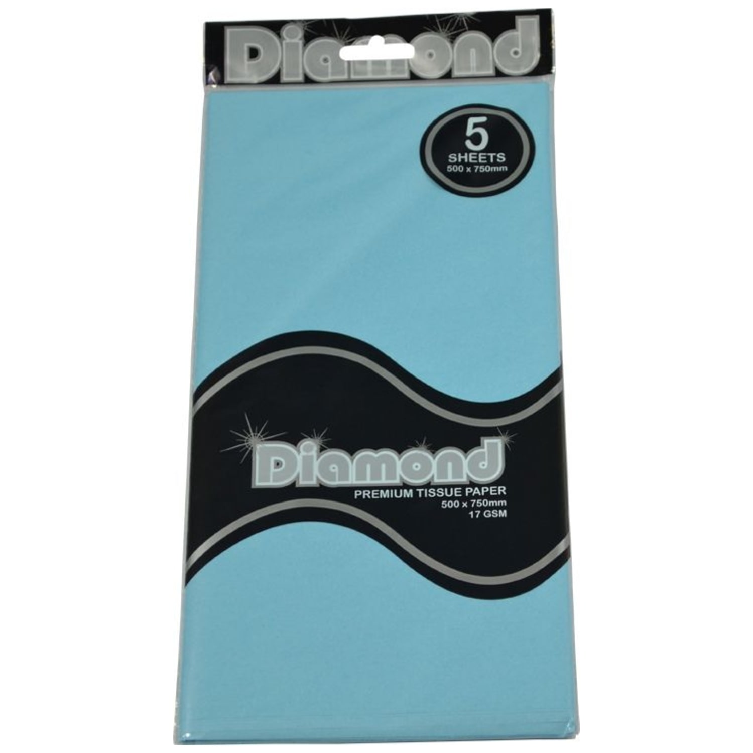 Diamond 5 Sheets Tissue Paper Light Blue - Impact