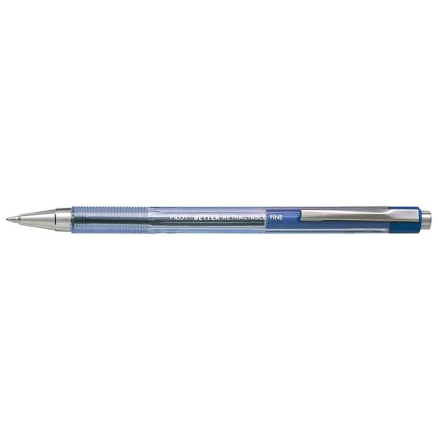 Pilot BP145 Retractable Ballpoint Pen Fine Blue - Sold Each (12 per Box ...