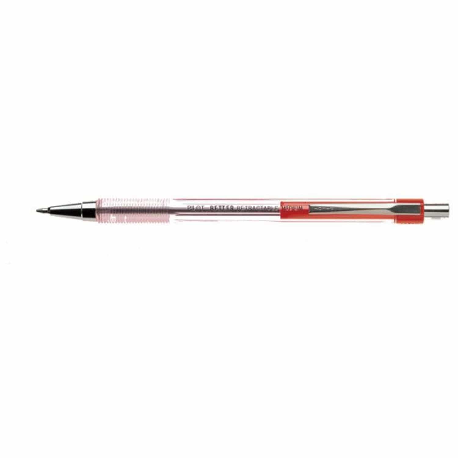 Pilot BP145 Retractable Ballpoint Pen Medium Red - Sold Each (12 per ...