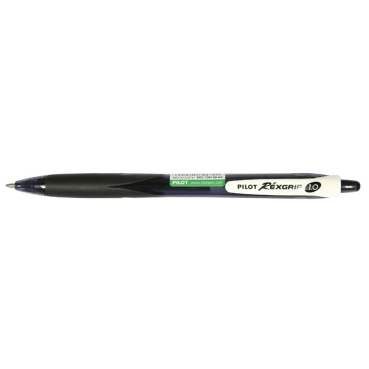 Pilot Rexgrip BegreeN Retractable Ballpoint Pen Medium Black - Sold ...