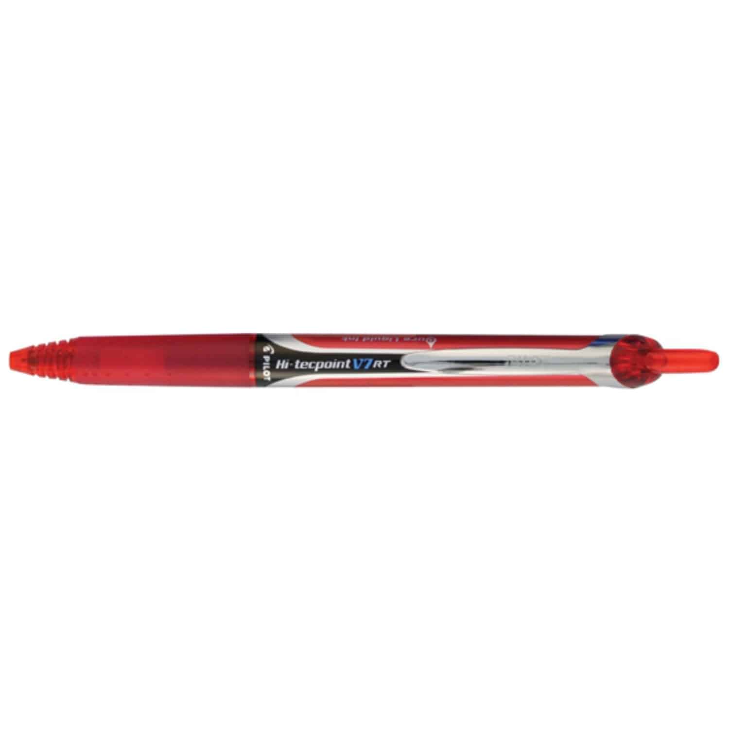 Pilot V-Ball Grip Rollerball Pen 0.7 Red - Sold Each (12 per Box) - Impact