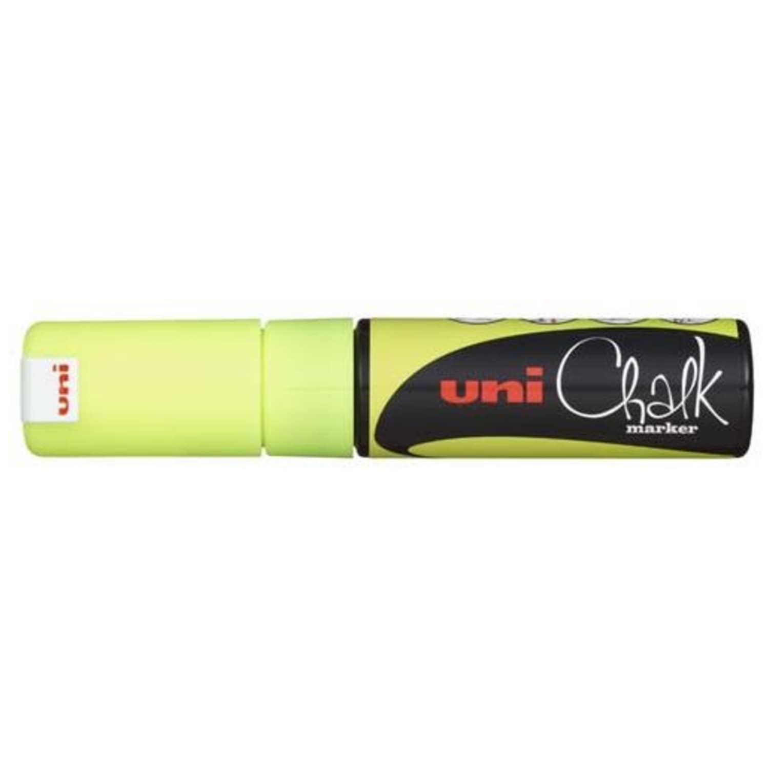 Uni-Ball Liquid Chalk Marker 8mm Chisel Tip in Fluro Yellow - Sold Each ...