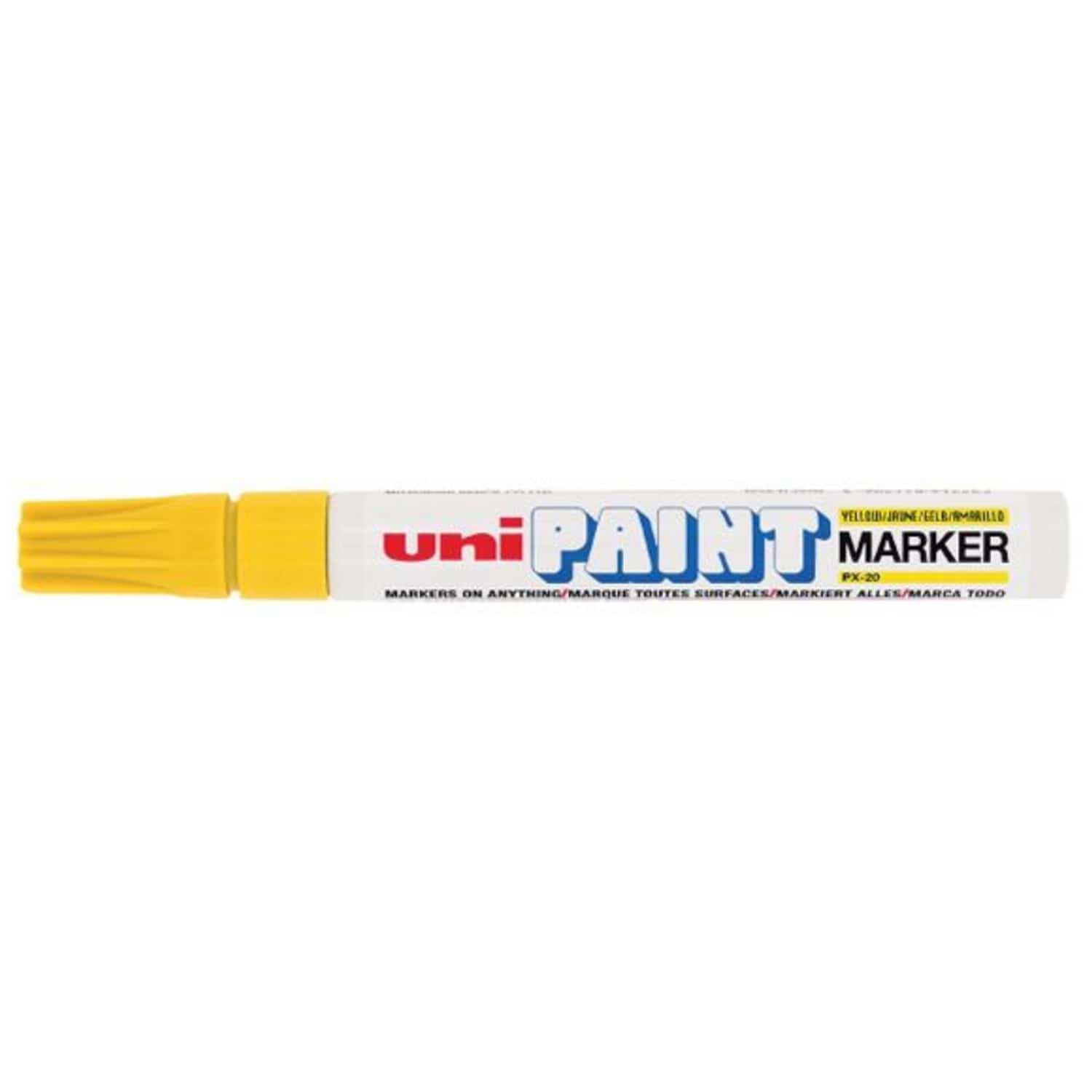 Uni-Paint Paint Px20 Medium 2.5 Yellow Marker - Sold Each (12 per Box ...