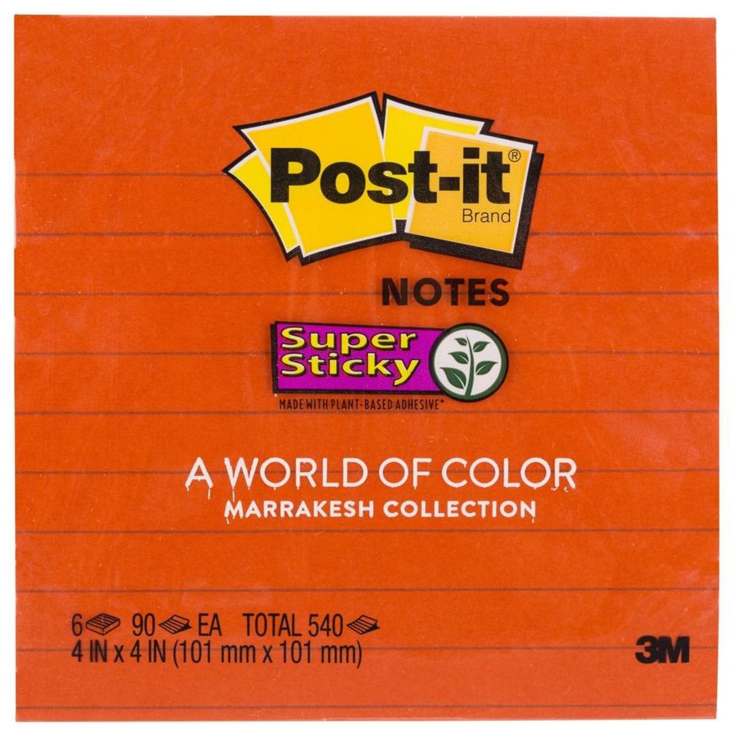 Post-It Super Sticky Notes 675-6SSAN 98x98mm Marrakesh Collection ...