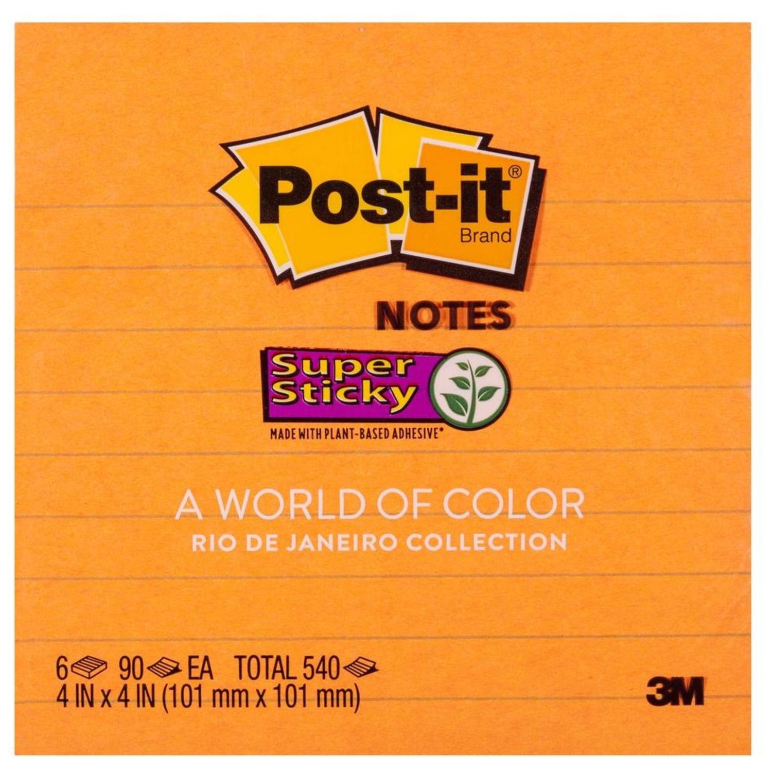 Post-It Super Sticky Notes 675-6SSUC 101x101mm Rio De Janeiro ...