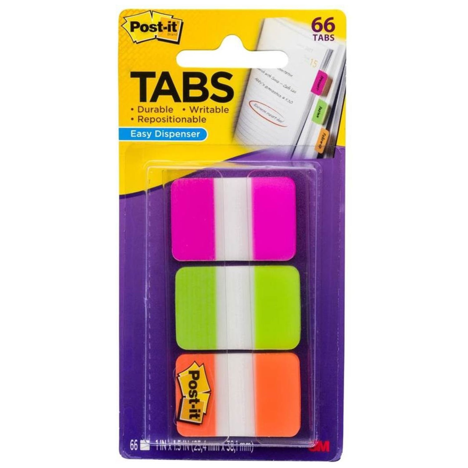 Post-It Tabs 686-Pgo 25.4mm X 38.1mm - Impact