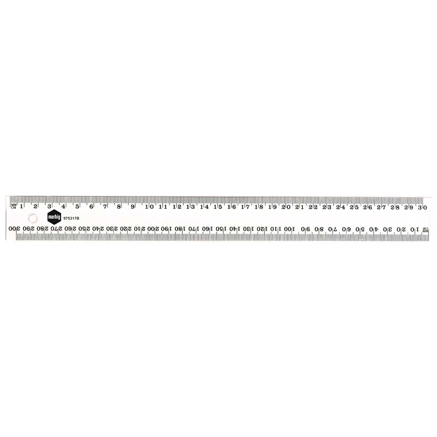 Marbig Clear Ruler 40cm - Impact