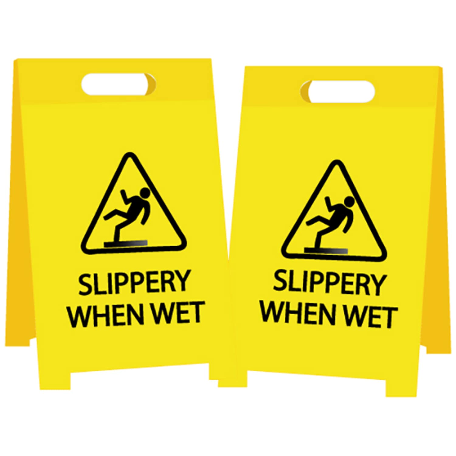 Sign Floor Stand Slippery When Wet839069 - Impact
