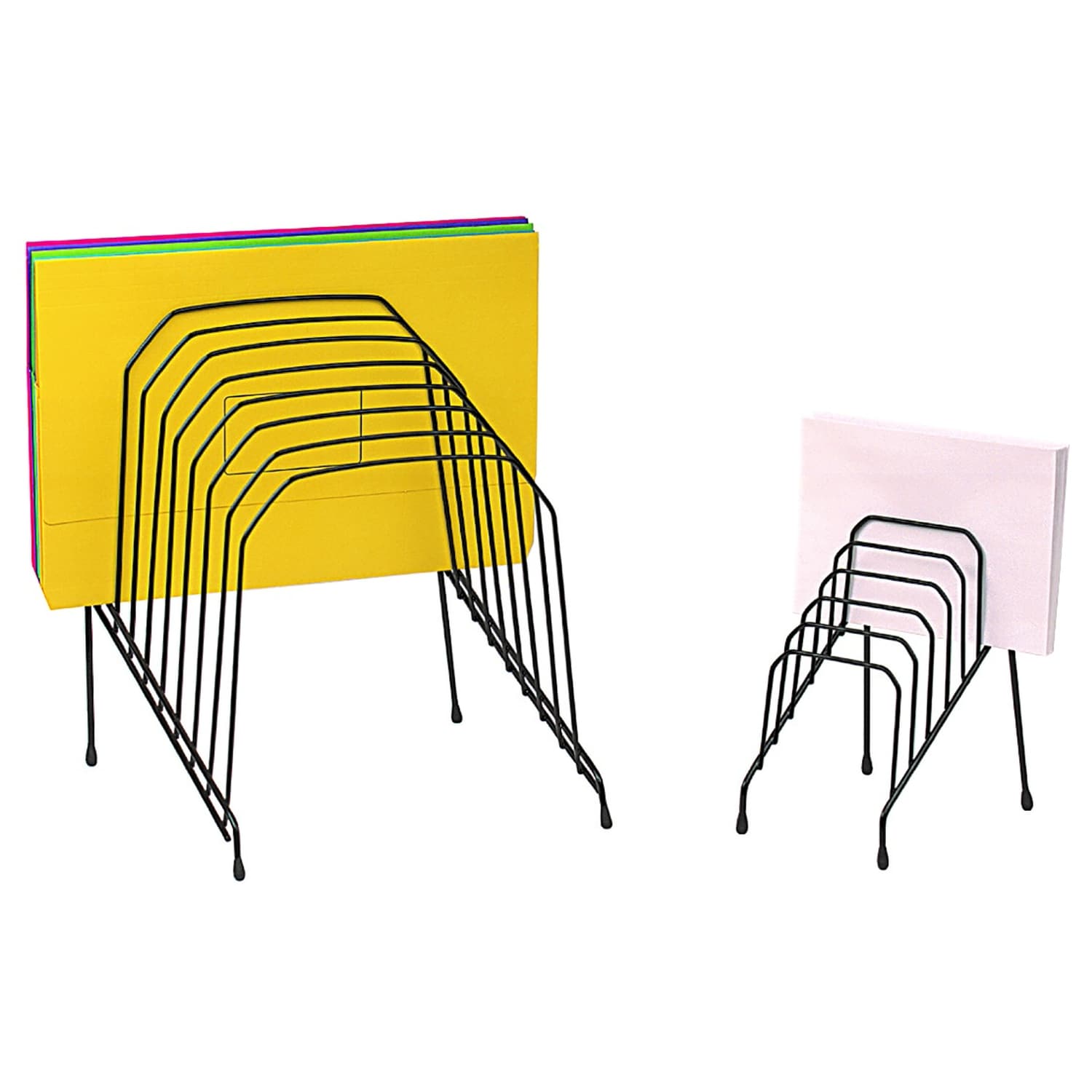 Marbig Step File Wire Toast Rack Organiser Large Black - Impact