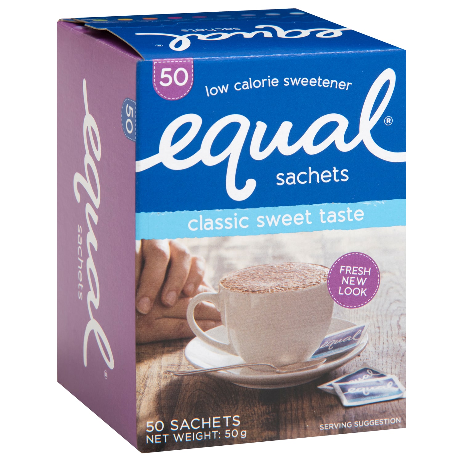 Equal Equal Sweetener Single Serve Sachet 50 Pack - Impact