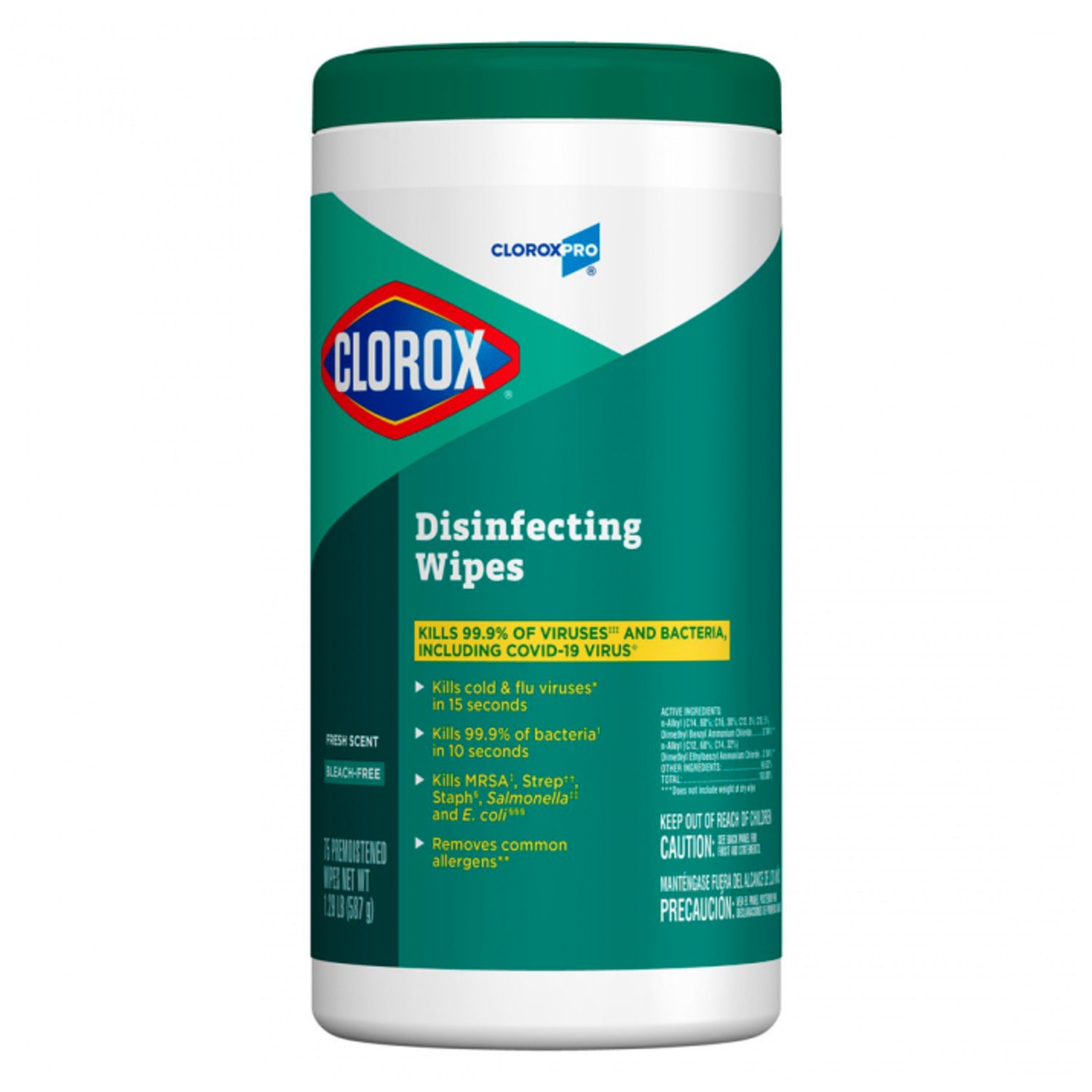 Clorox Hospital Grade Fresh Scent Disinfecting Wipes - 75 wipes - Impact