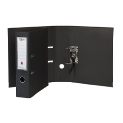 Marbig A4 Lever Arch File - Mottle Black - Impact